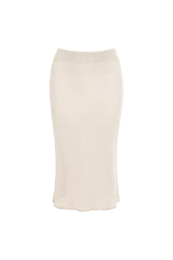 Bone Crochet Slip Skirt