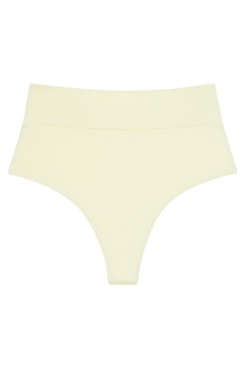 Buttercream Rib Added Coverage High Rise Bikini Bottom