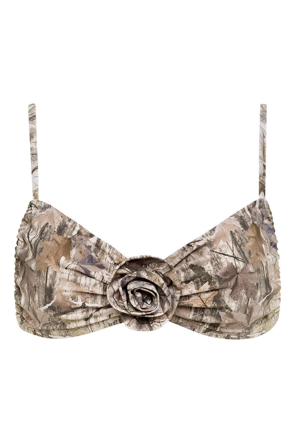 Camo Devin Rosa Bikini Top