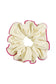 Cream Raspberry Binded Chunky Scrunchie