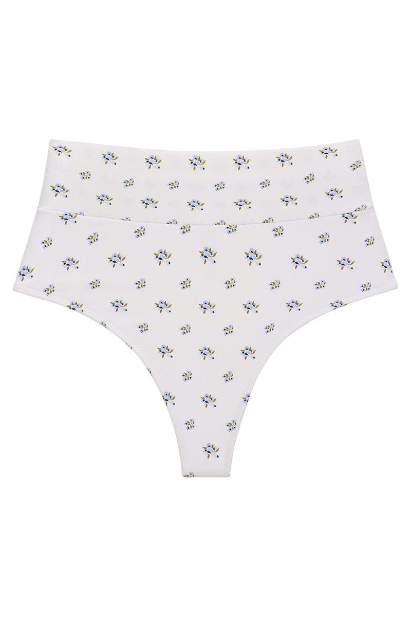 Heidi Floral Added Coverage High Rise Bikini Bottom