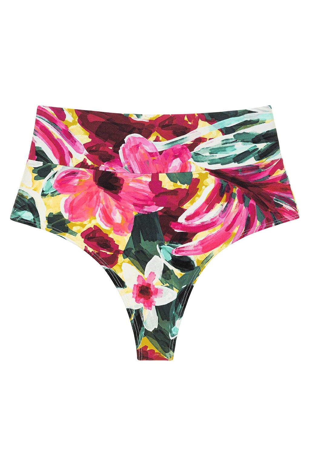 Isla Floral Full Coverage High Rise Bikini Bottom