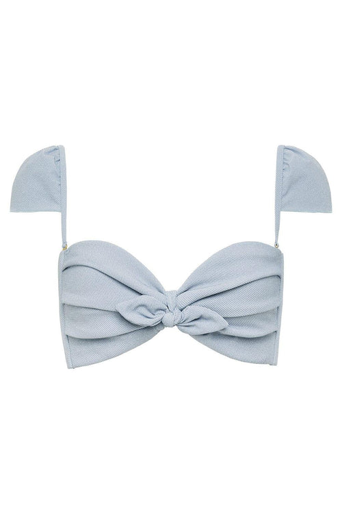 Light Denim Cabana Bikini Top