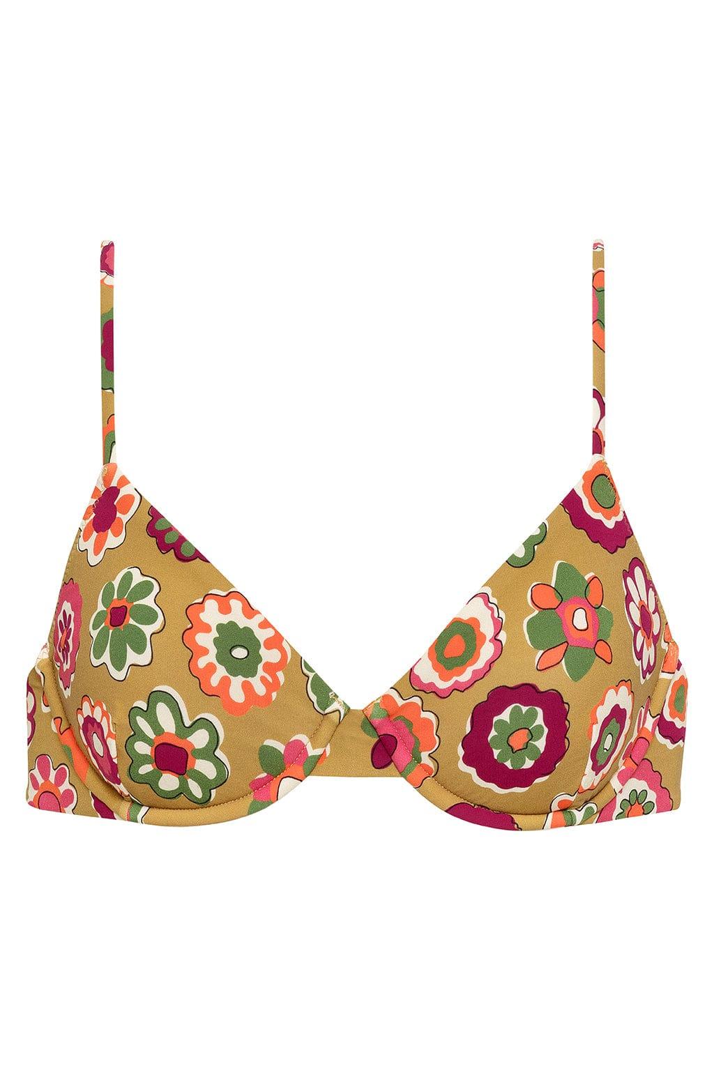 Mazzy Floral Dainty Bikini Top
