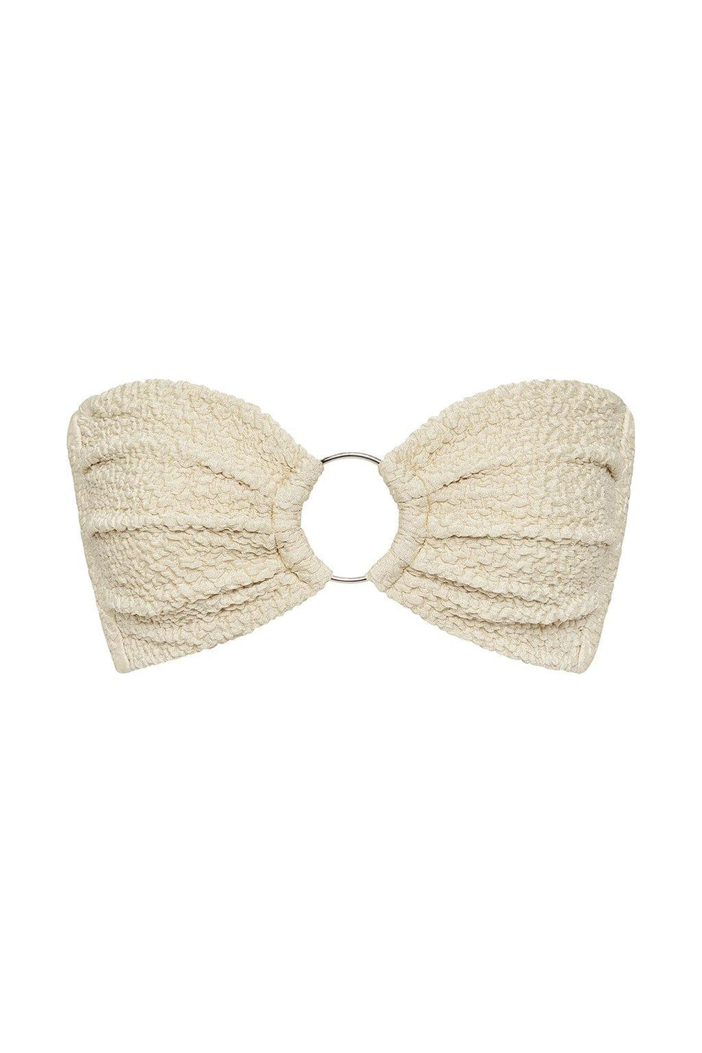 Oat Texture Tori Ties Bandeau Bikini Top