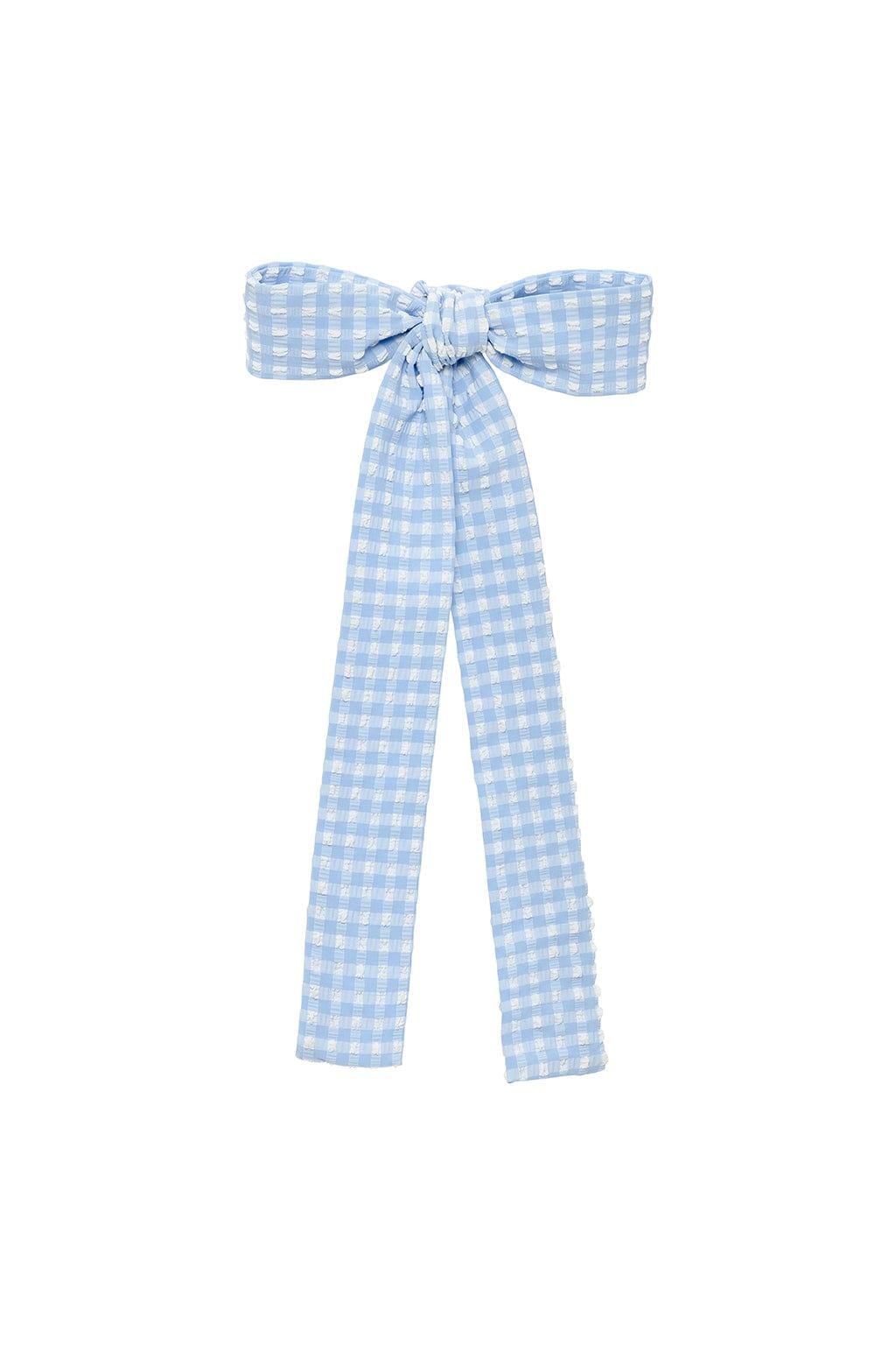 Peri Micro Gingham Hair Ribbon