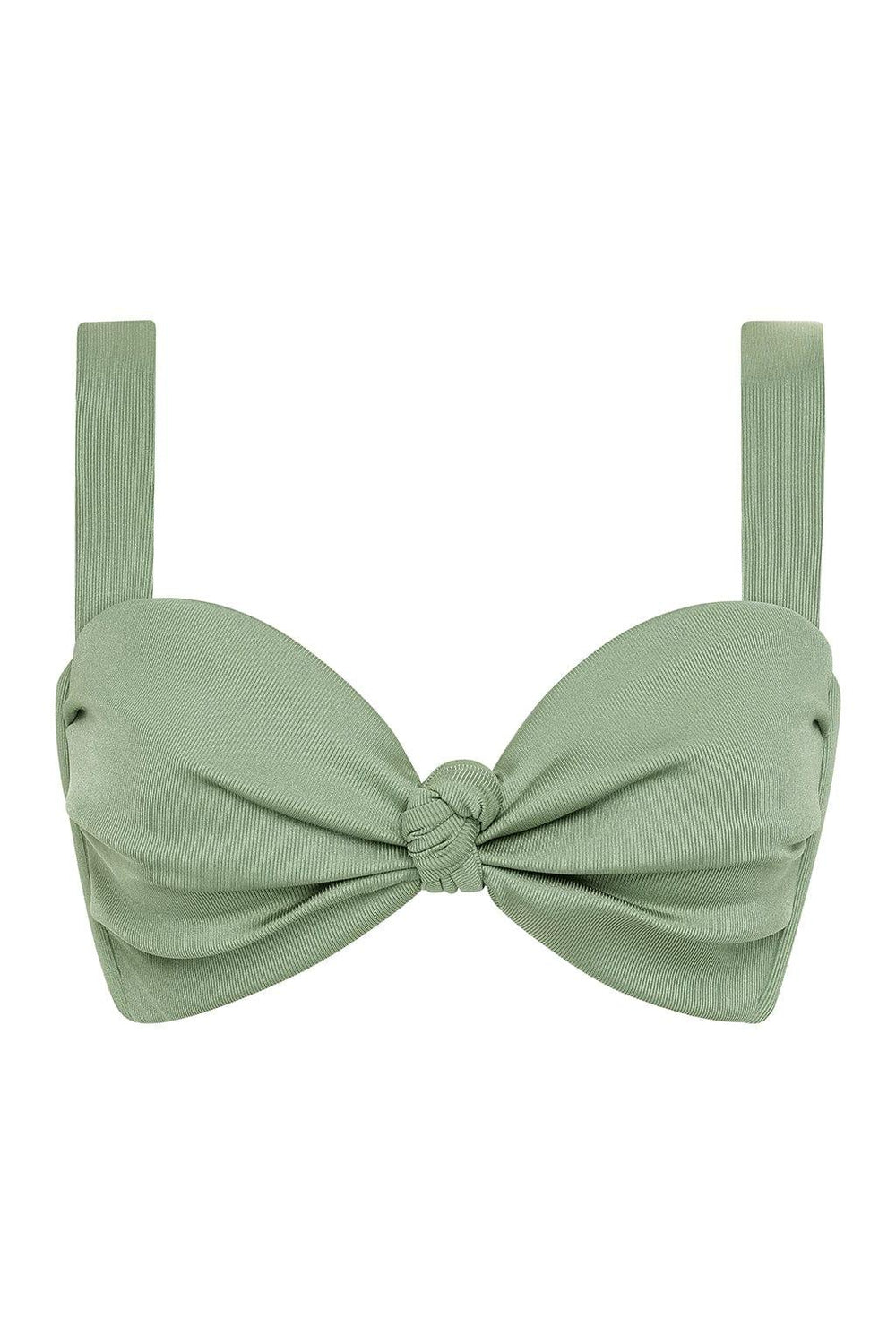 Sage Green Rib Hayden Bikini Top