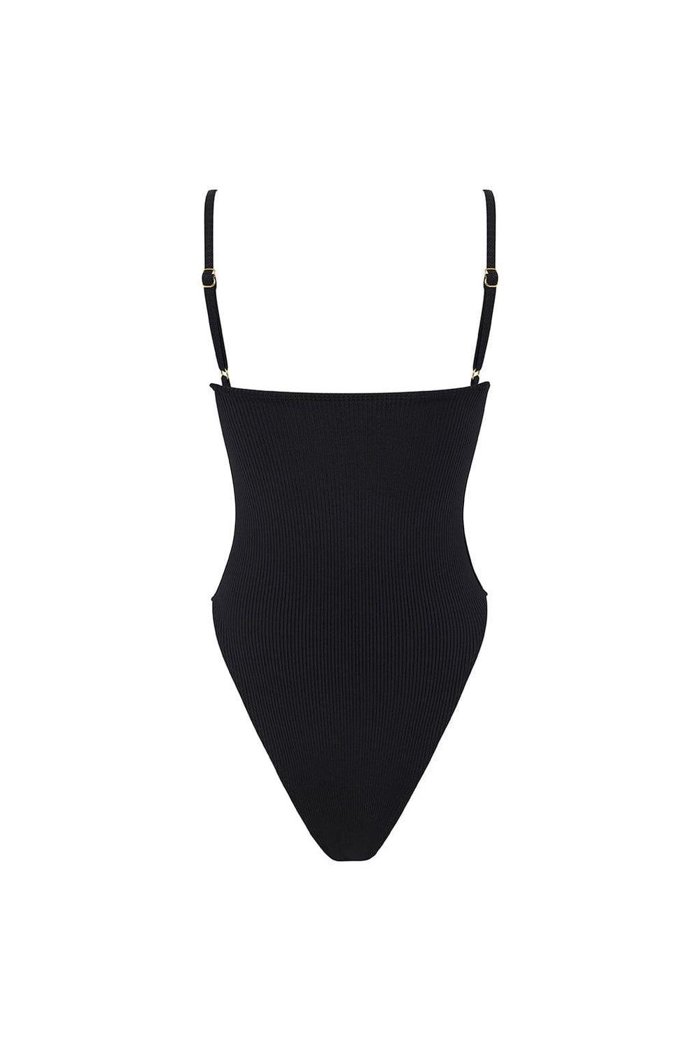 Black Rib Jacelyn One-Piece