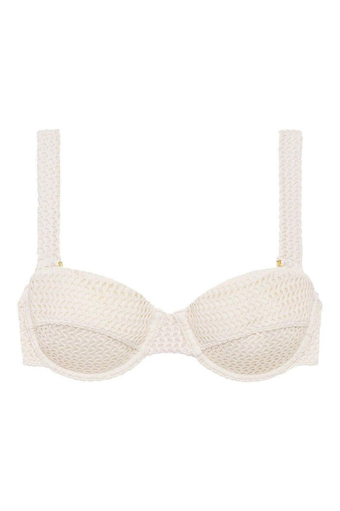 Bone Crochet Bustier Bikini Top