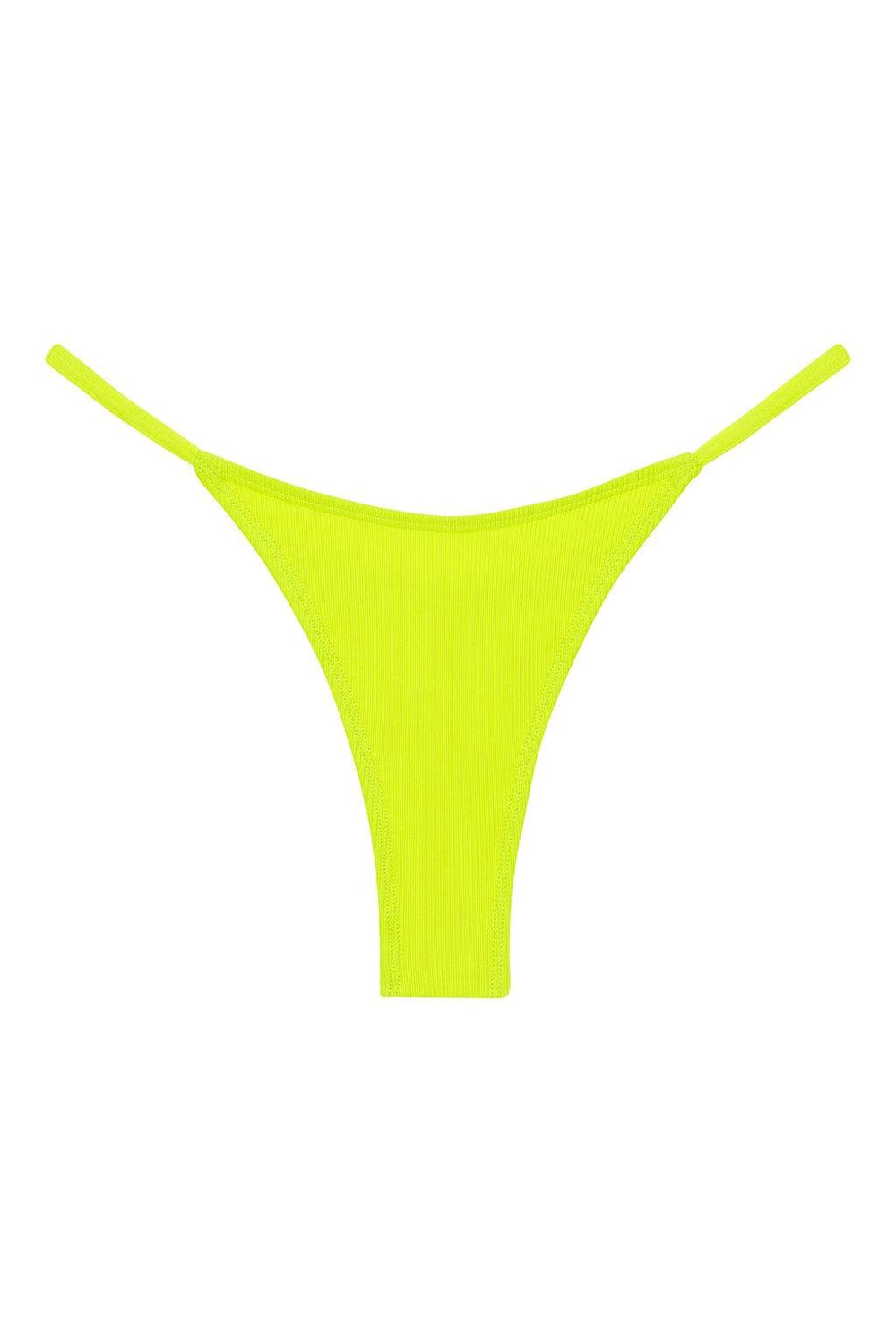 Citron Micro Rib Celeste Bikini Bottom | Montce Swim