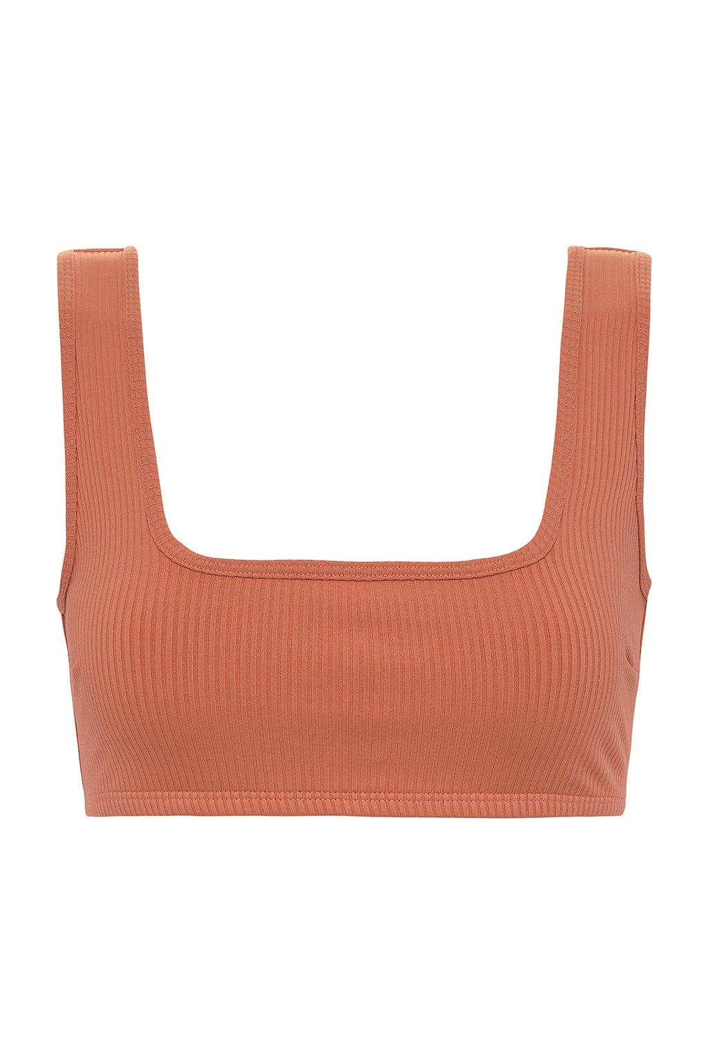 Coral Rib Allie Bikini Top
