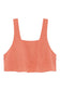 Coral Square Neck Crop Top