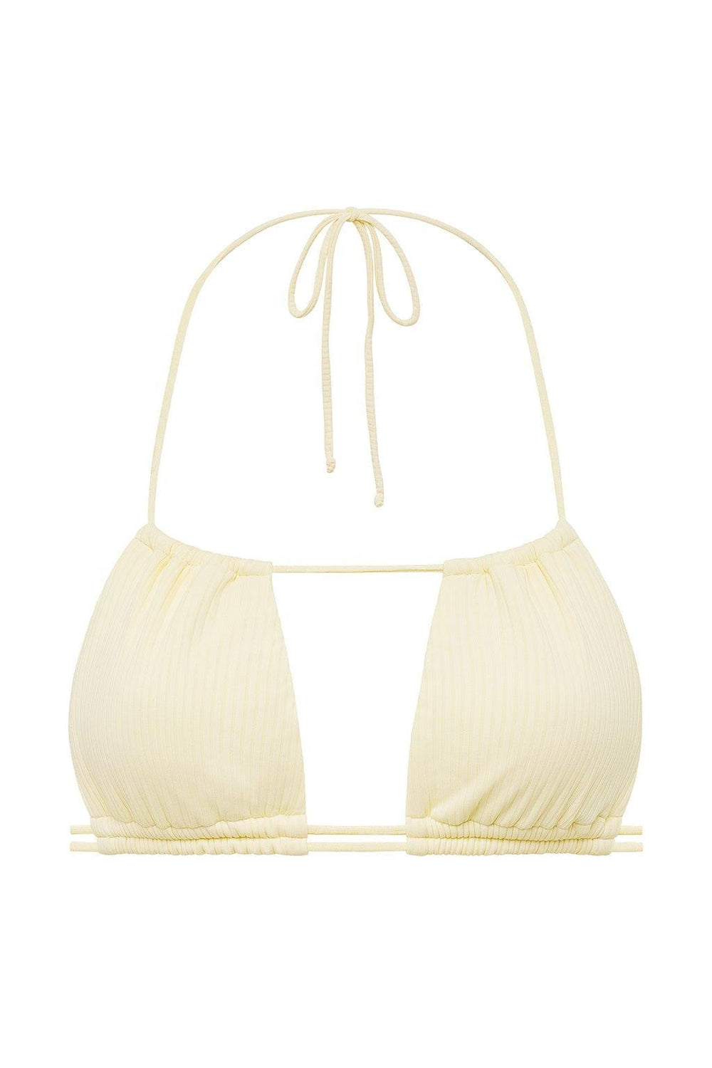 Cream Rib Brasil Bikini Top