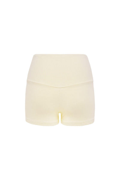 Cream Rib Micro Bike Short