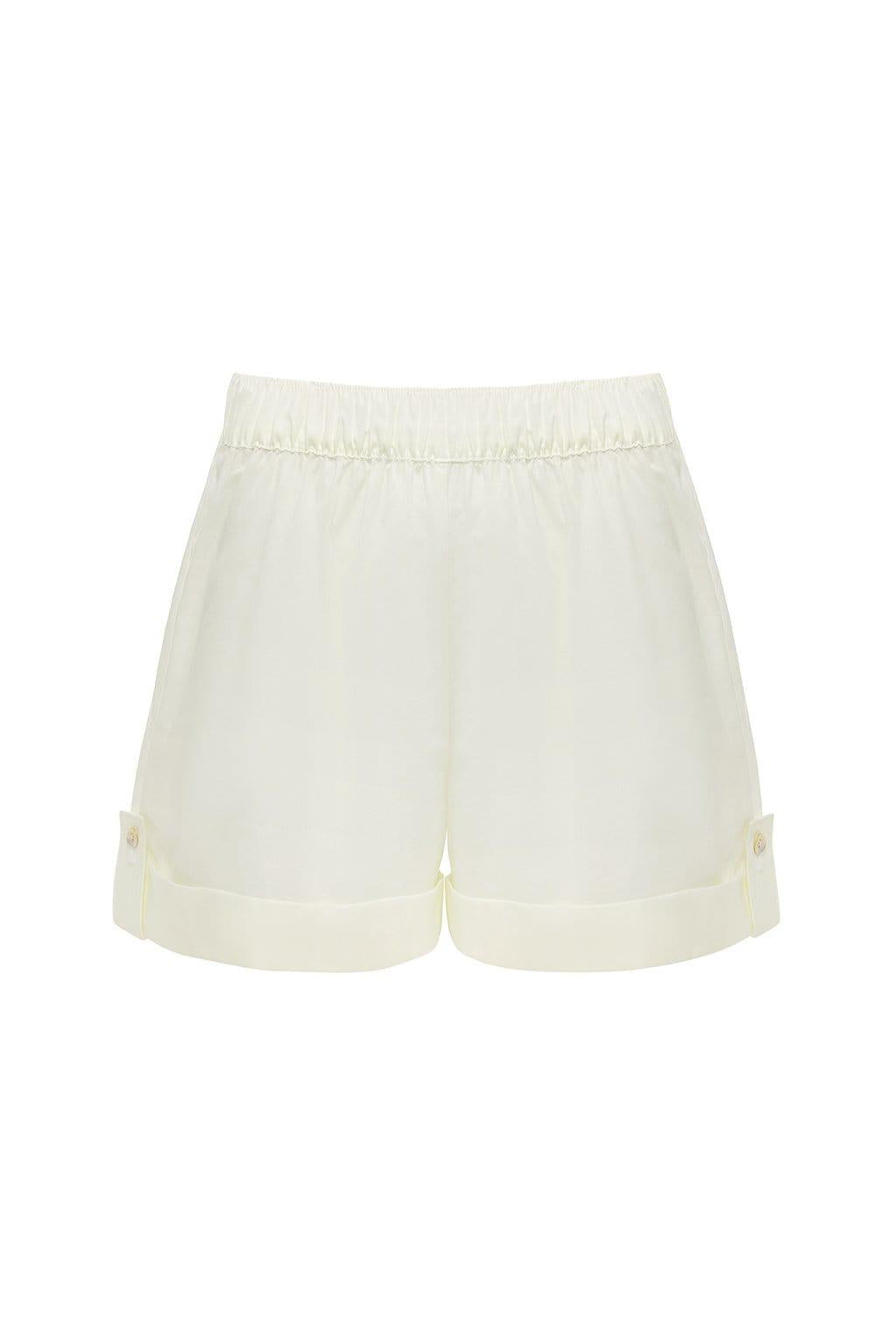 Cream Lounge Short | White Shorts | Montce Swim