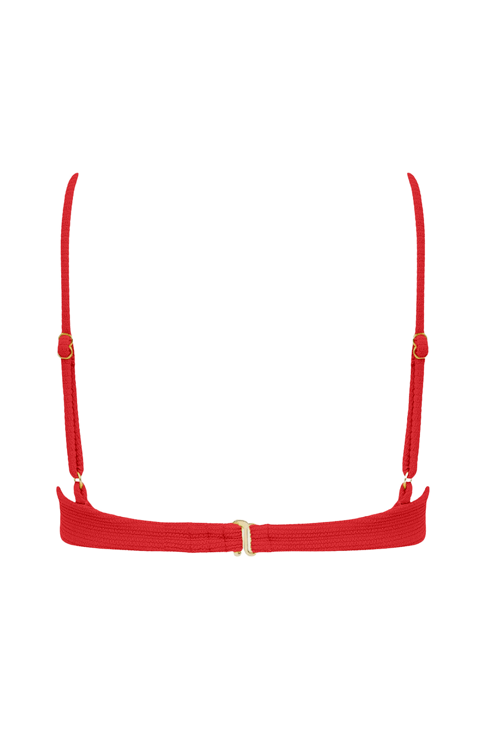 Crimson Micro Scrunch Dainty Bikini Top