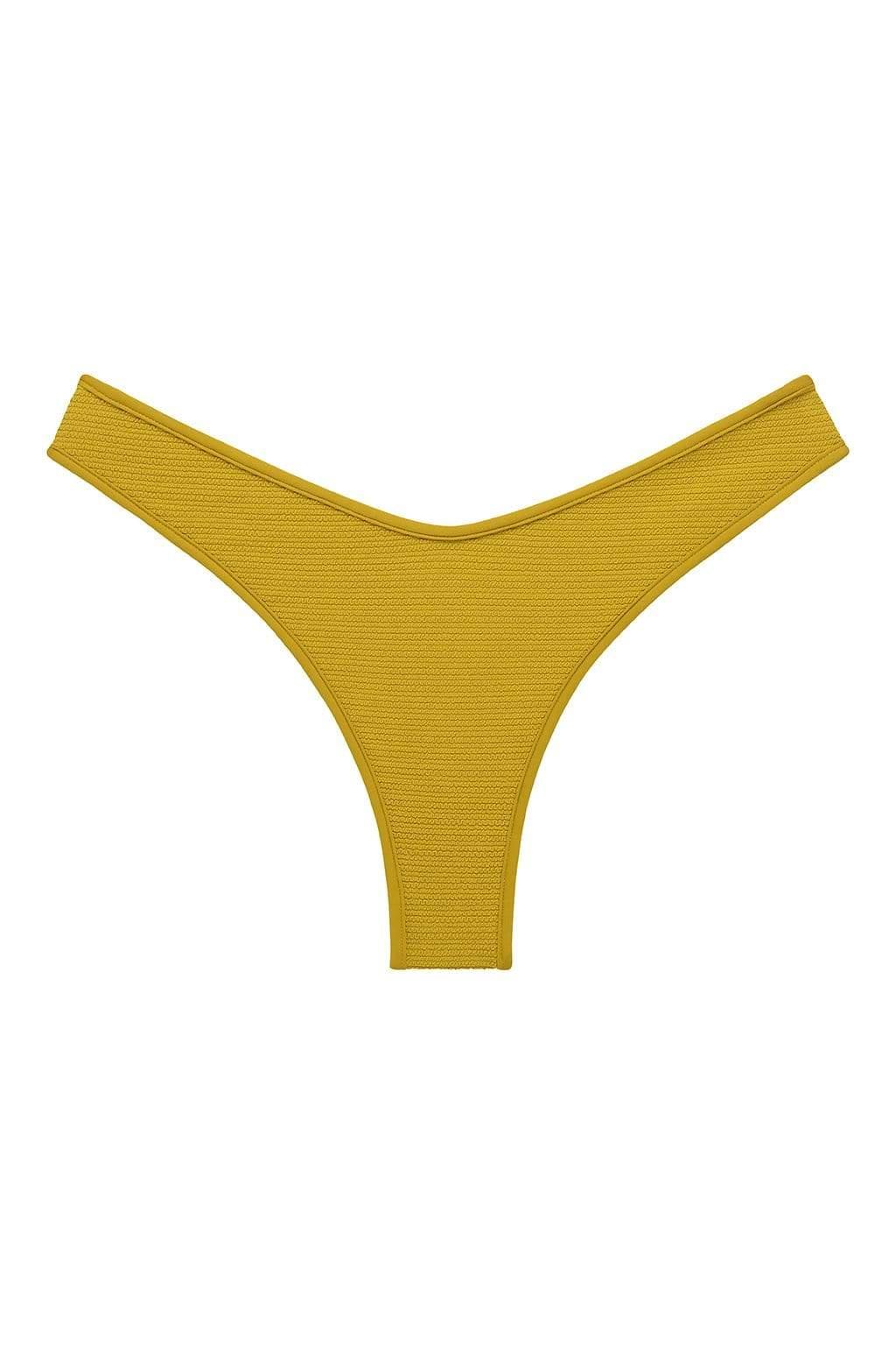 Key Lime Micro Scrunch Lulu Bikini Bottom | Montce Swim