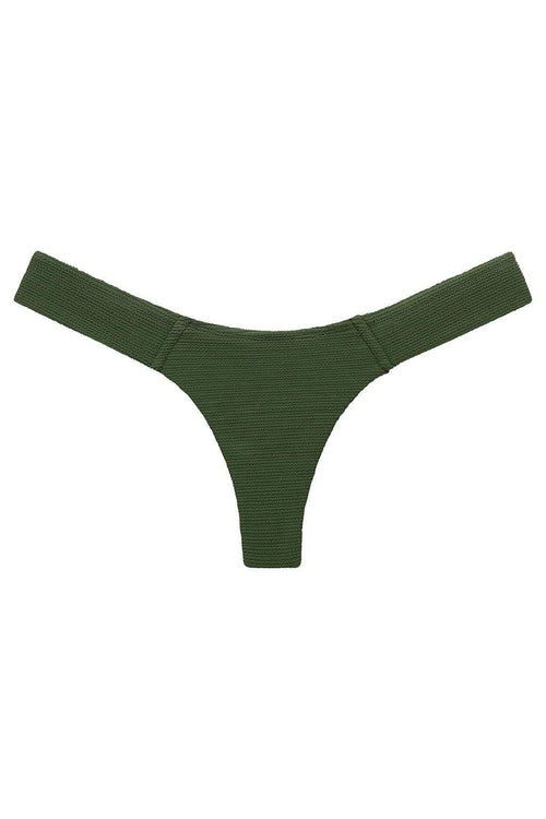 Olive Micro Scrunch AC Uno Bikini Bottom | Montce Swim
