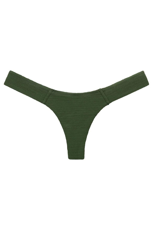 Olive Micro Scrunch Uno Bikini Bottom | Montce Swim