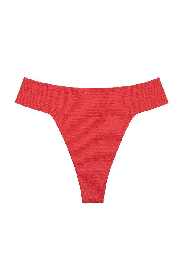 Crimson Micro Scrunch Tamarindo Bikini Bottom | Montce Swim
