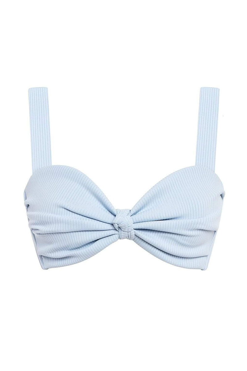 Peri Rib Hayden Bikini Top | Blue Swimwear | Montce Swim