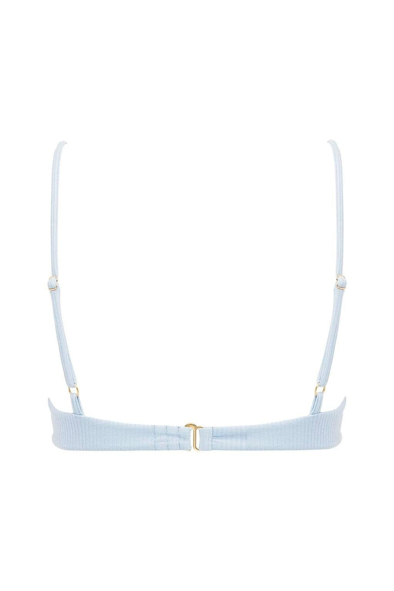 Peri Rib Dainty Bikini Top | Blue Swimsuit | Montce Swim