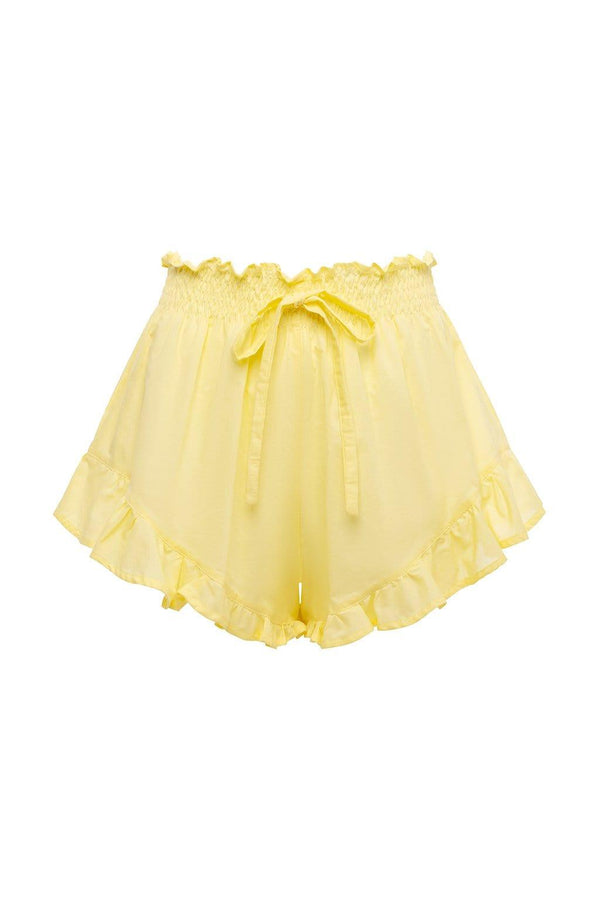 Yellow Pastel Boho Short | Yellow Shorts | Montce Swim